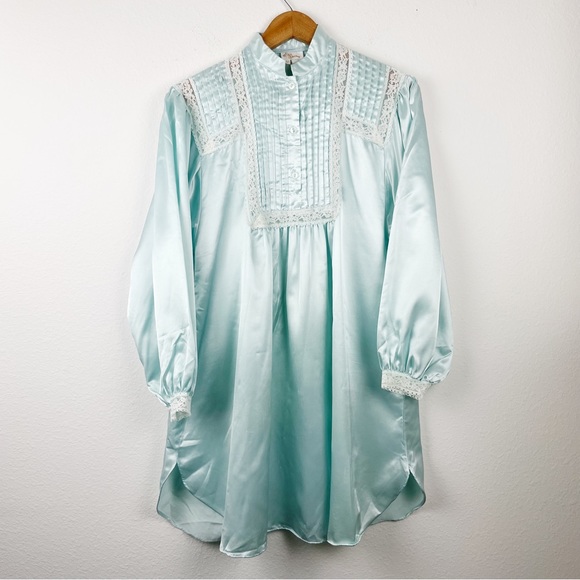 Vintage | Dresses | Vintage Baby Blue Baby Doll Mini Nightgown | Poshmark